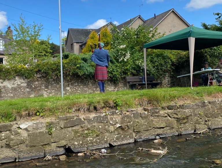 Ben Duncan in the driver’s seat at 2024 Ceres Games – pipes|drums