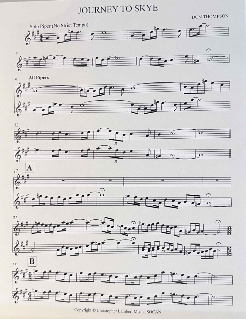Don Thompson’s original “Journey to Skye” on piano and his own ...